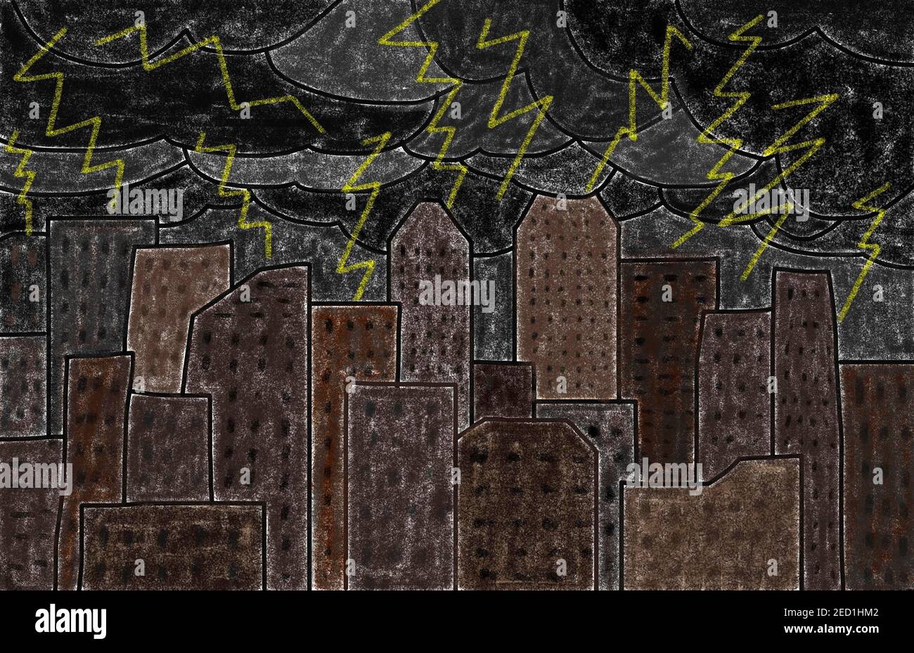 Gloomy drawing hi-res stock photography and images - Alamy