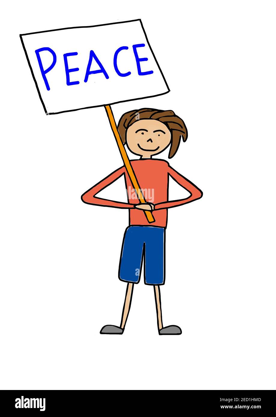 Kids Protest Cartoon