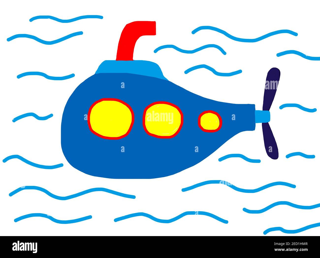 Submarine drawing hi-res stock photography and images - Alamy