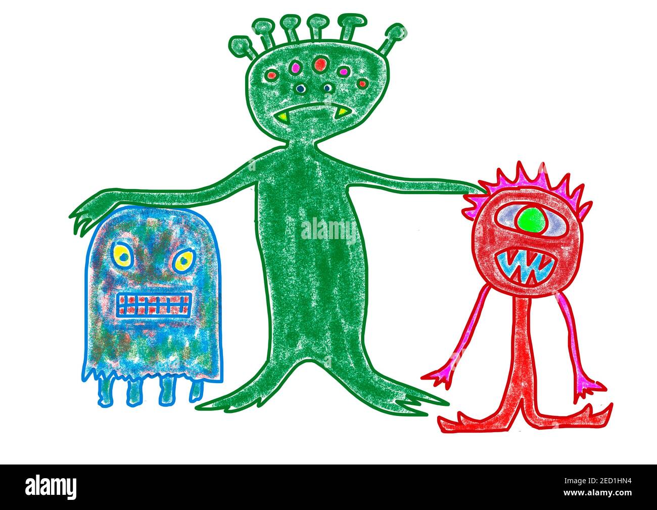 Monster drawing hi-res stock photography and images - Alamy