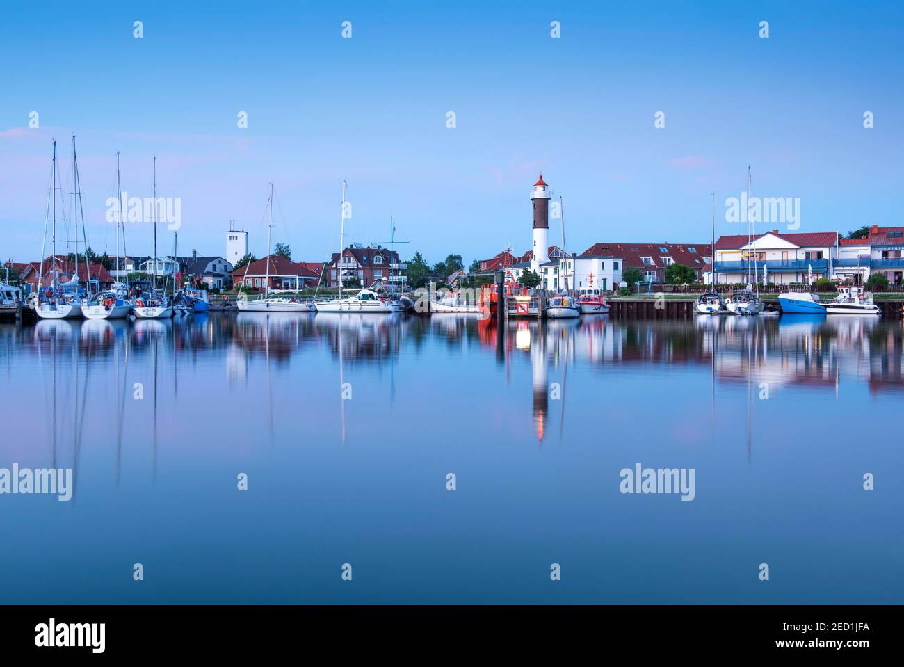Evening mood in harbour timmendorf hi-res stock photography and images ...