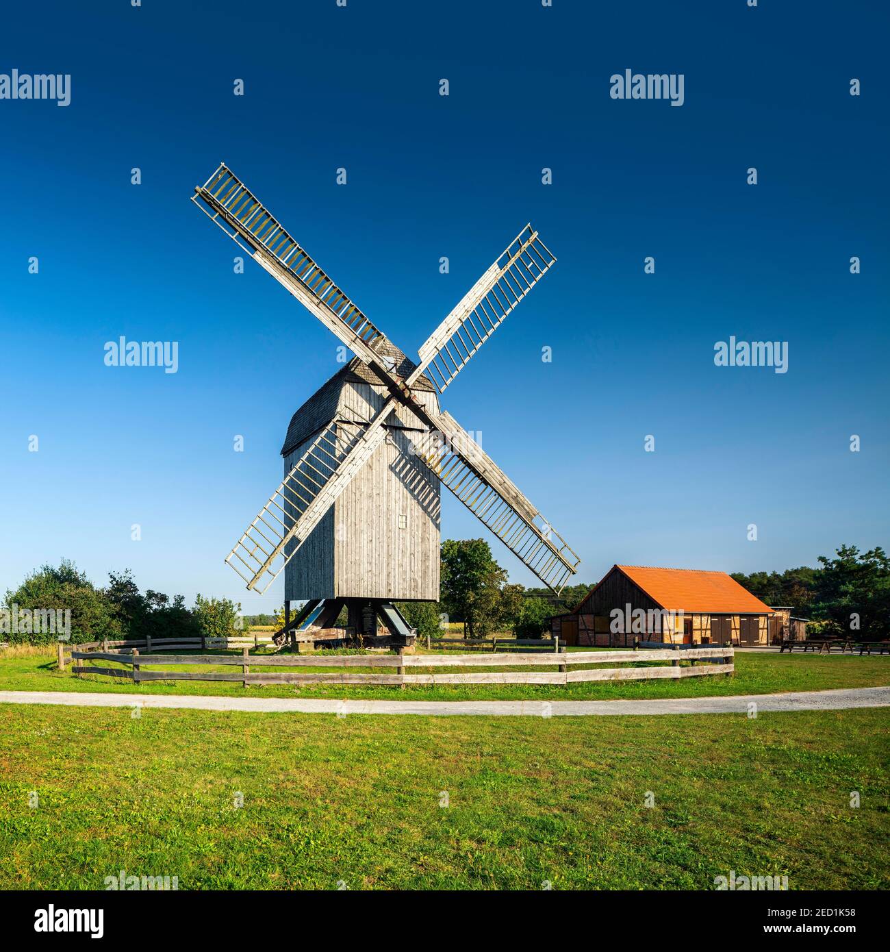 Lindhorst windmill, Colbitz, Saxony-Anhalt, Germany Stock Photo - Alamy