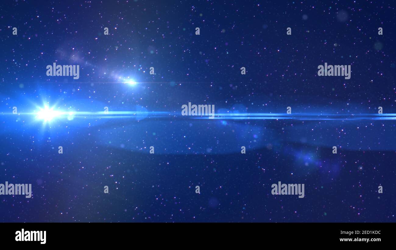 ray light star sky in space, illustration render Stock Photo - Alamy