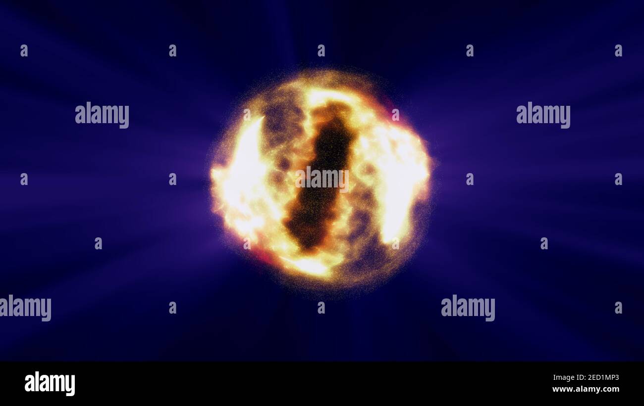 Abstract particles sun solar flare particles illustration 3d render ...