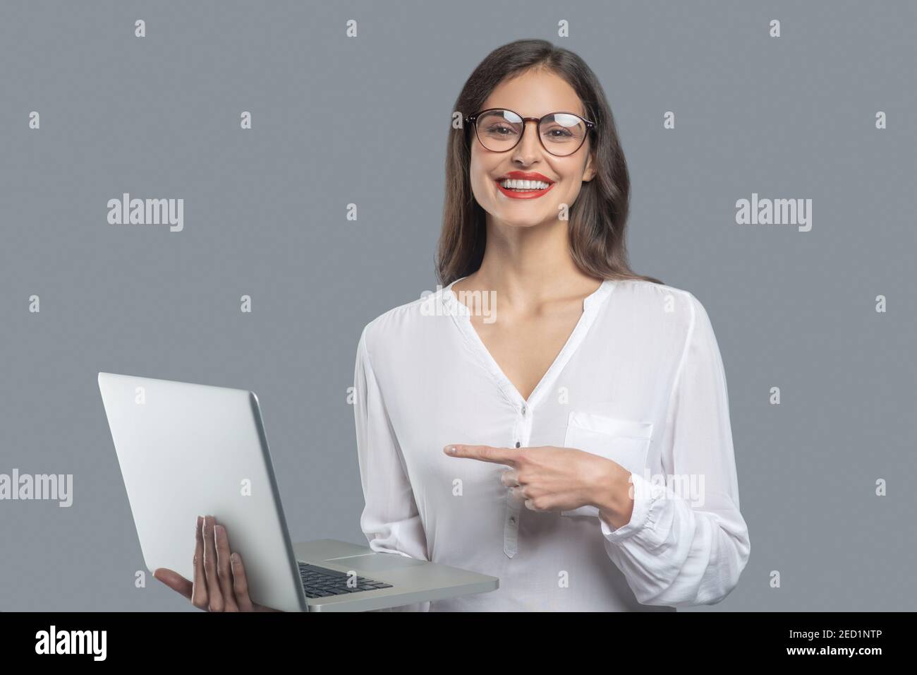 Convincing woman hi-res stock photography and images - Alamy