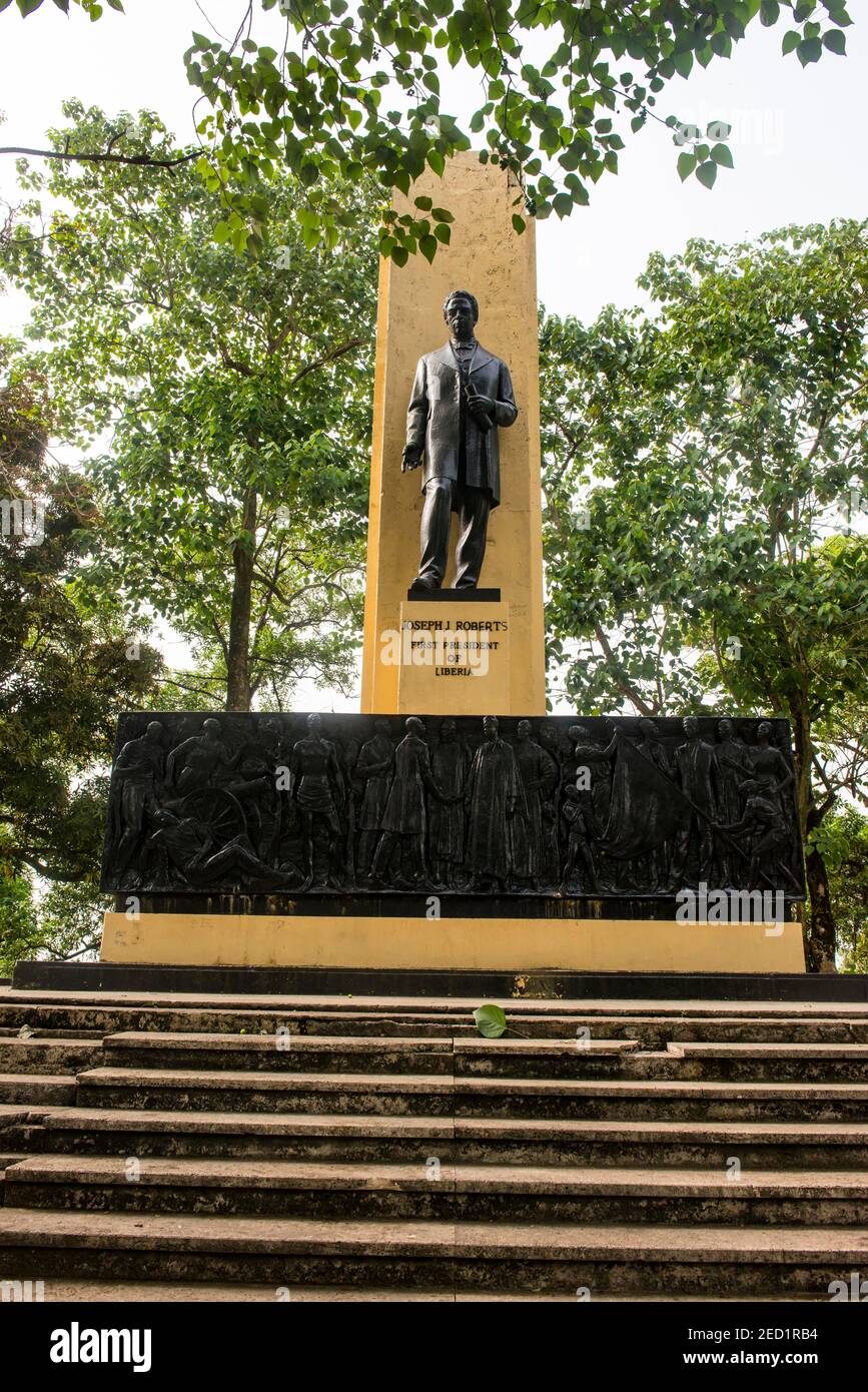 Joseph Robert Monument, Monrovia, Liberia Stock Photo - Alamy