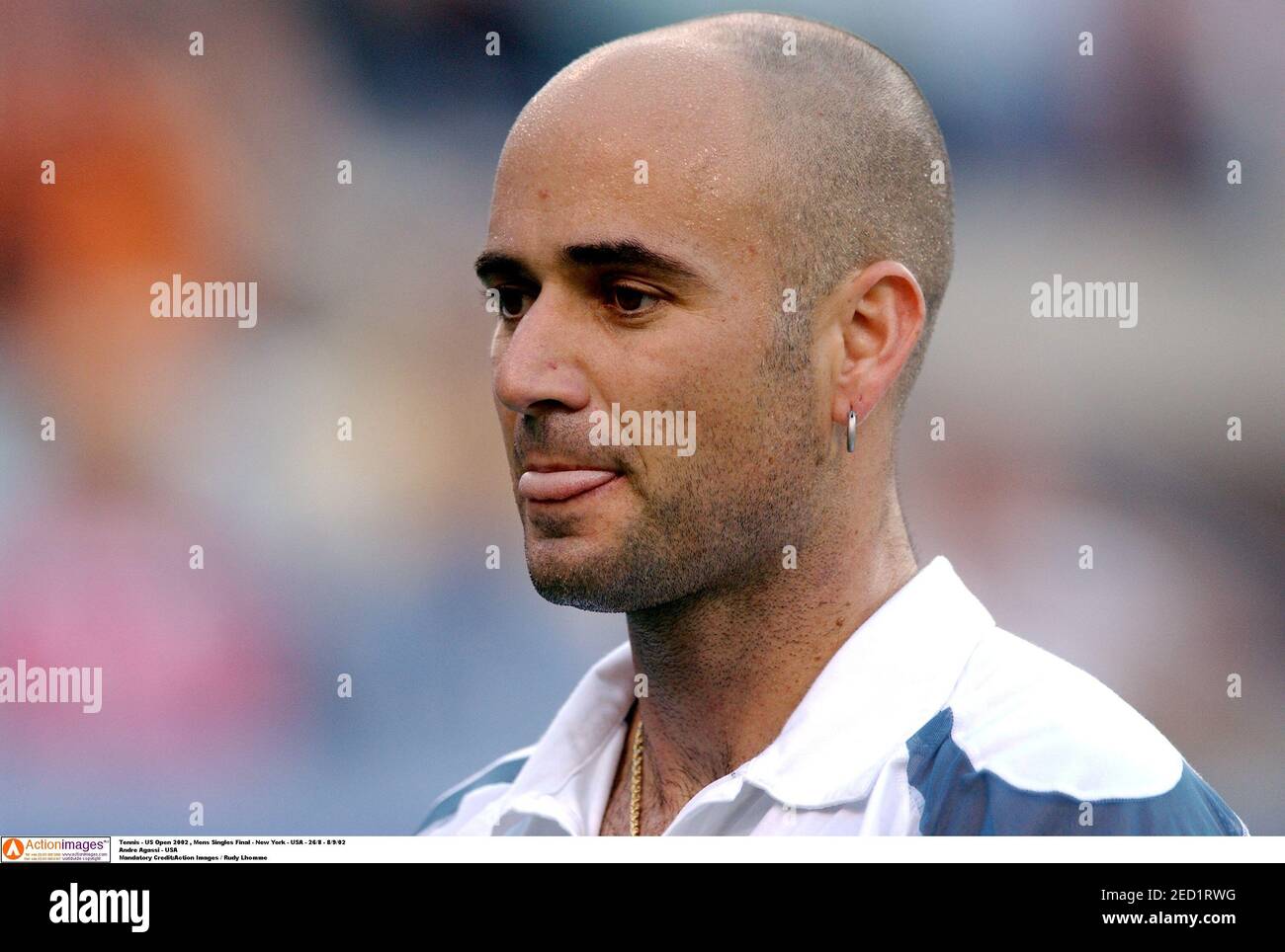 2002 us open agassi hi-res stock photography and images - Alamy