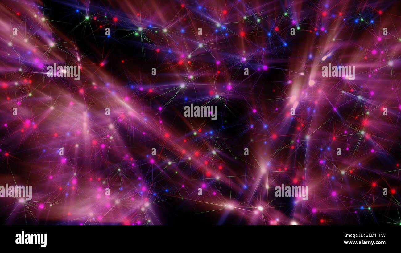 laser ray light neon rays illustration render Stock Photo - Alamy