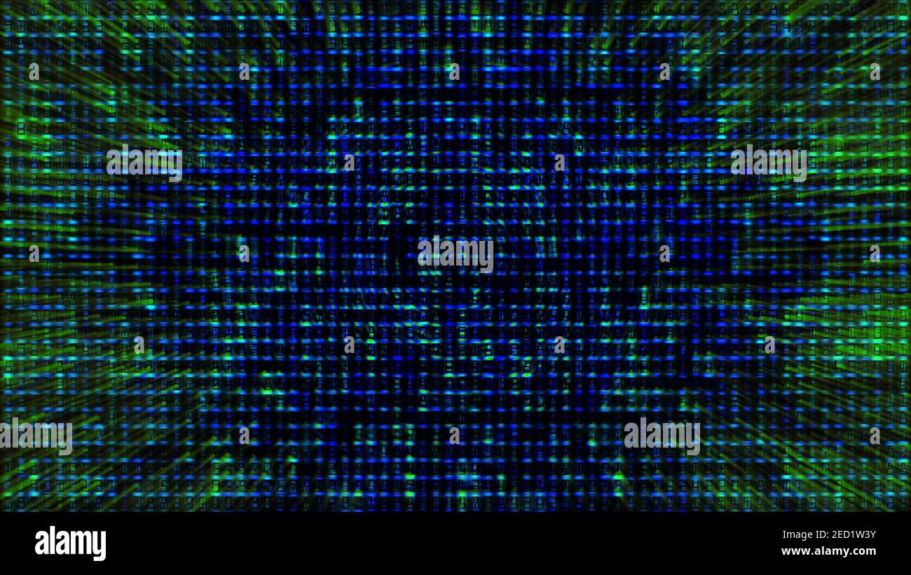 Abstract background, digital data matrix, illustration render Stock ...