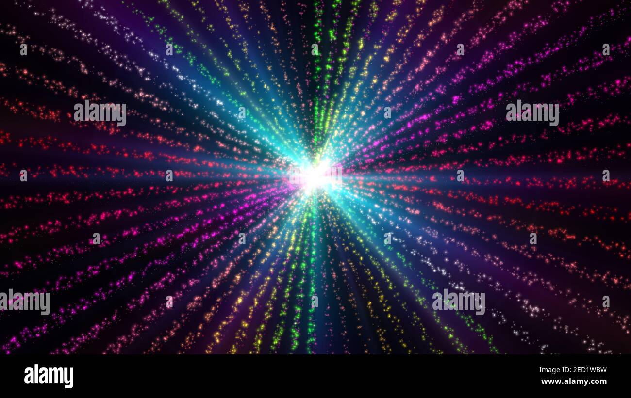 particle laser light color ray illustration render Stock Photo - Alamy
