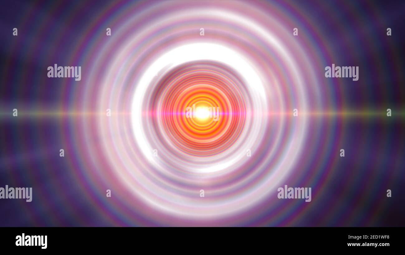 rings light ray Orb neon ray light illustration Stock Photo - Alamy