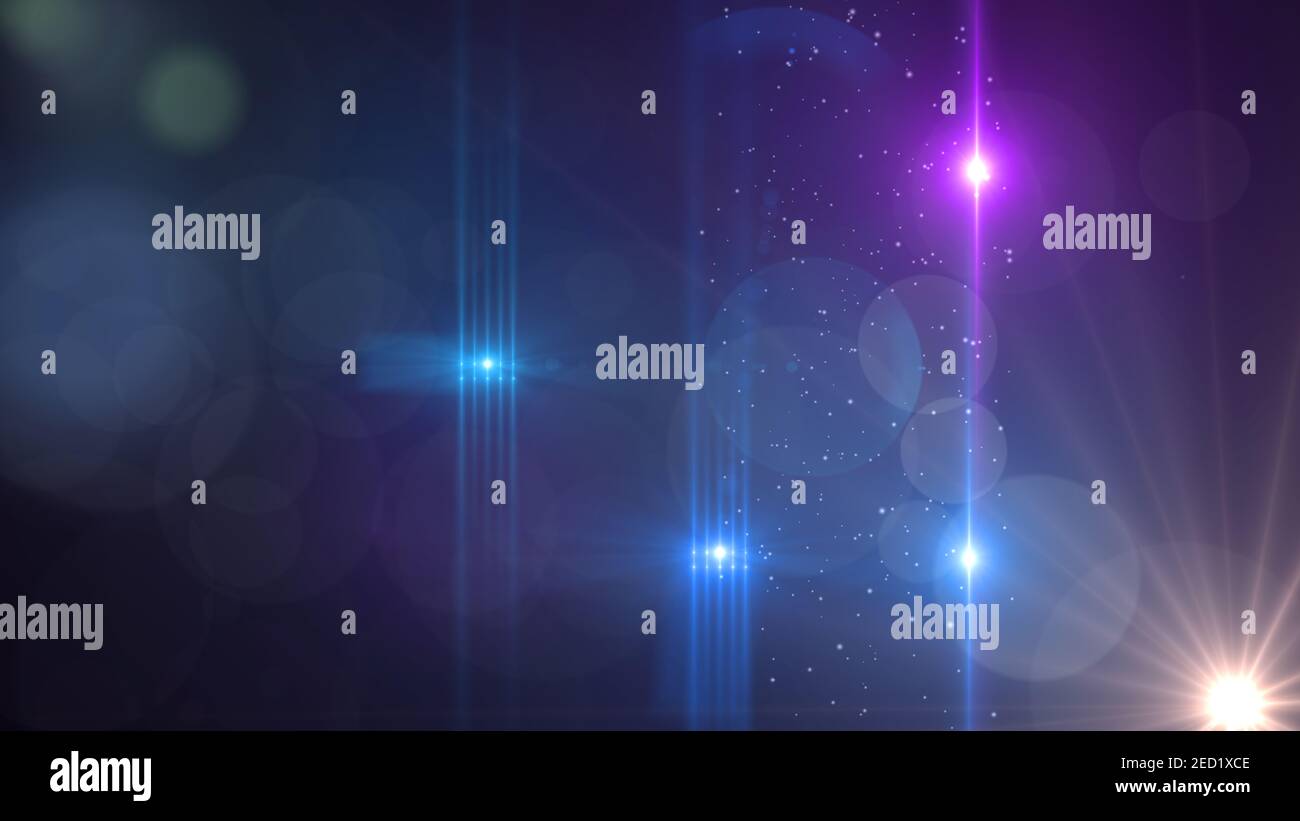 abstract stars lens light in space, illustration Stock Photo - Alamy