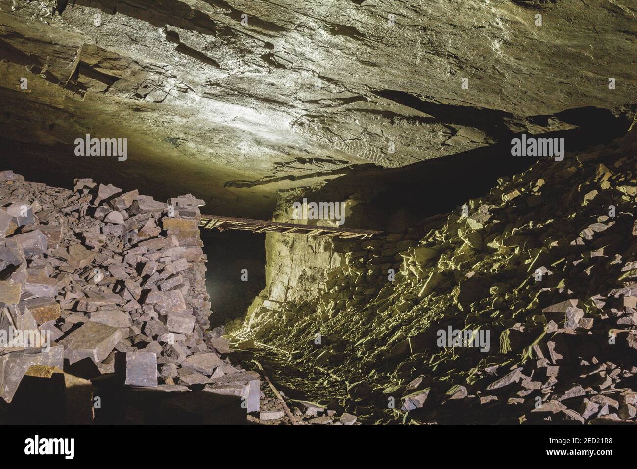 Limestone mine, old mine, Lost Place, Belgium Stock Photo - Alamy