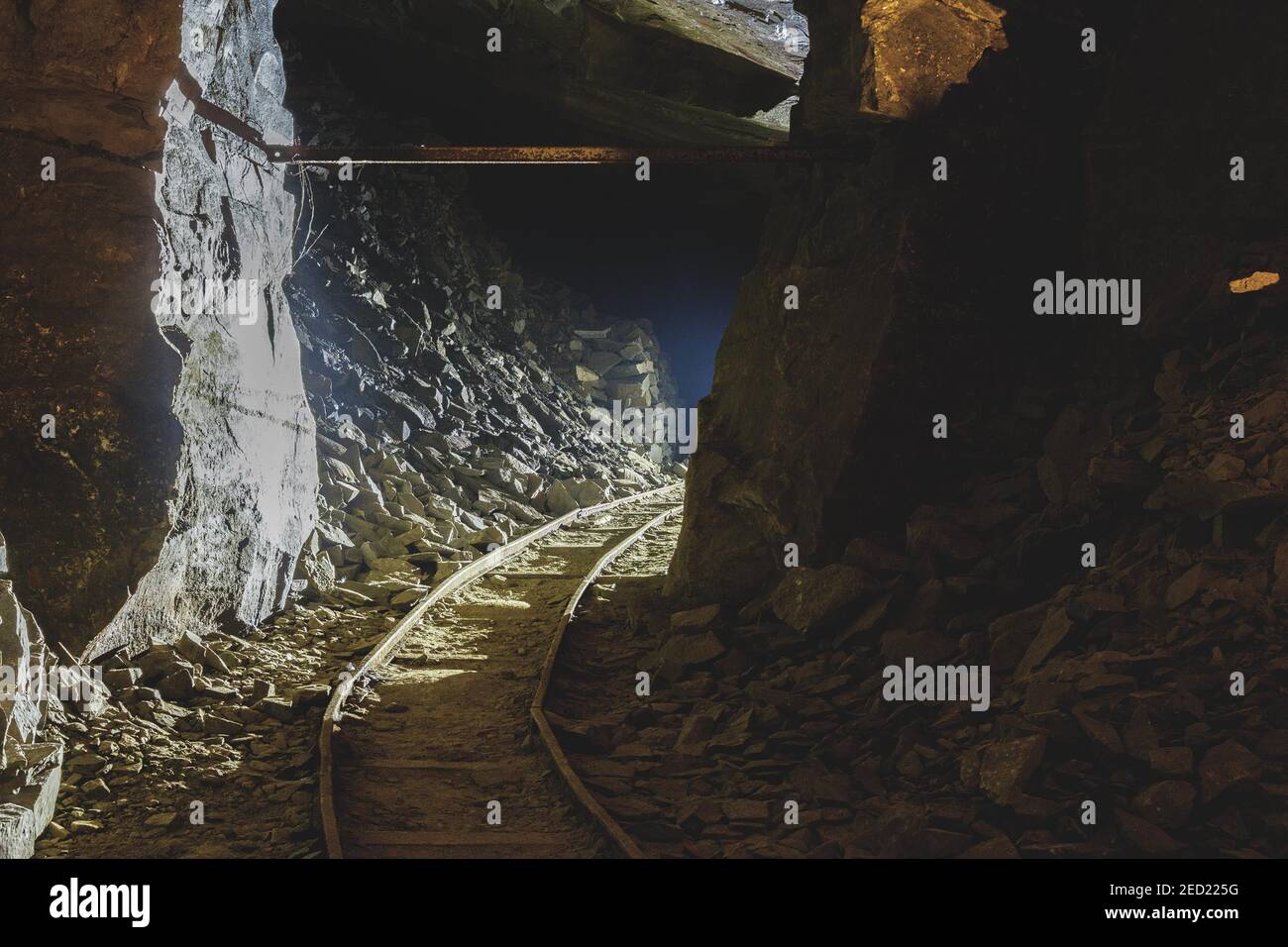 Limestone mine, old mine, Lost Place, Belgium Stock Photo - Alamy