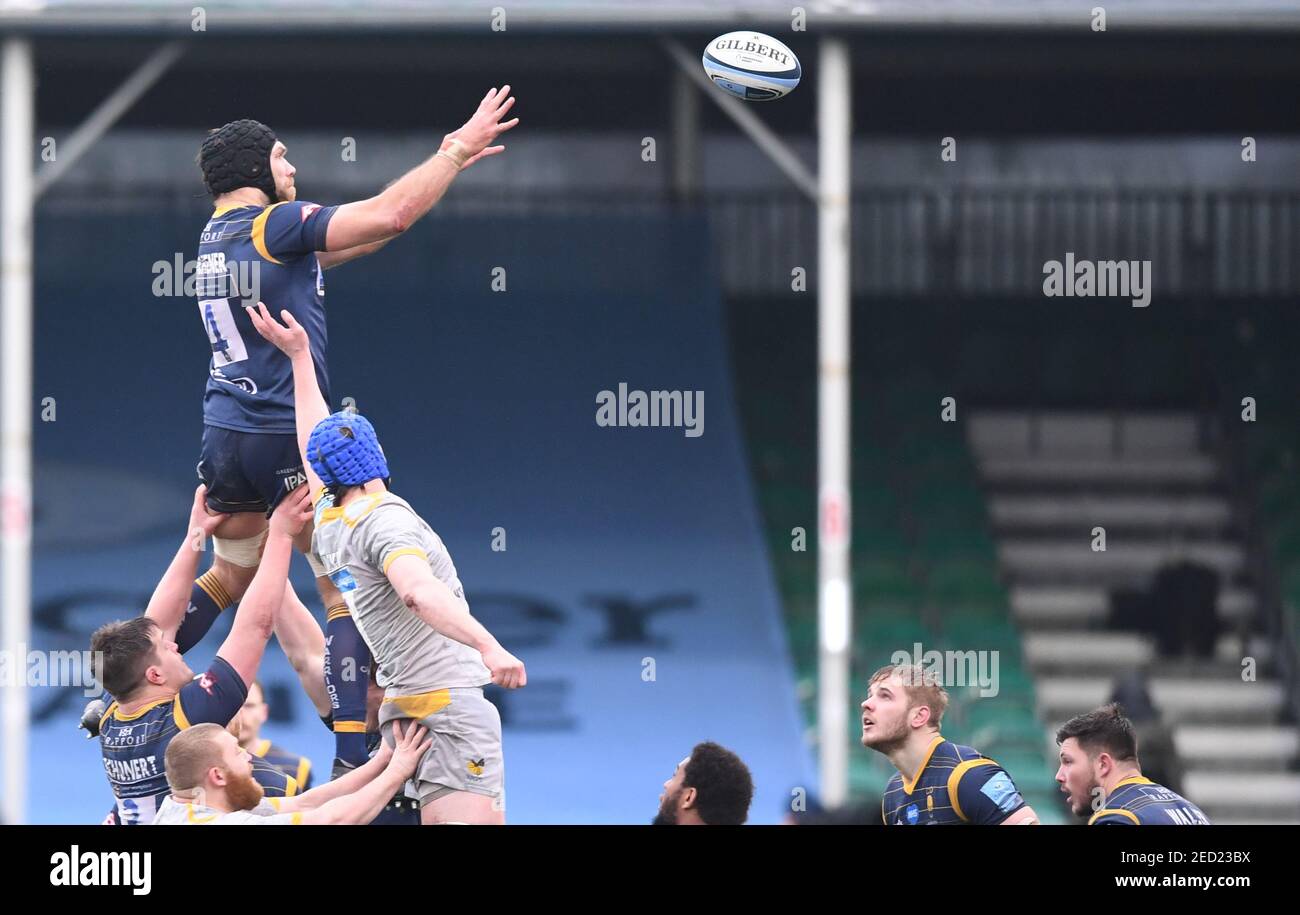 Sixways Stadium, Worcester, Worcestershire, UK. 14th Feb, 2021 ...