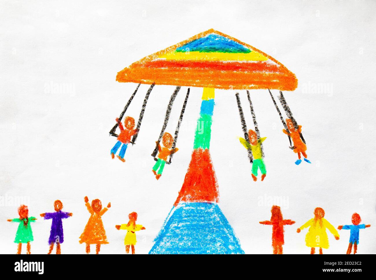 Amusement Park Drawing For Kids