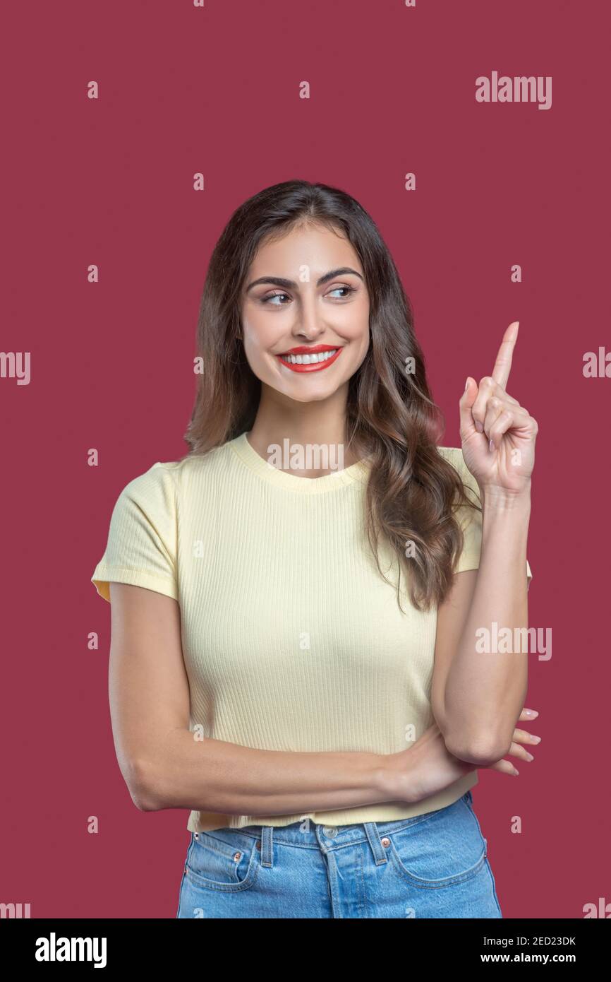 Side view slim beautiful woman hi-res stock photography and images - Alamy