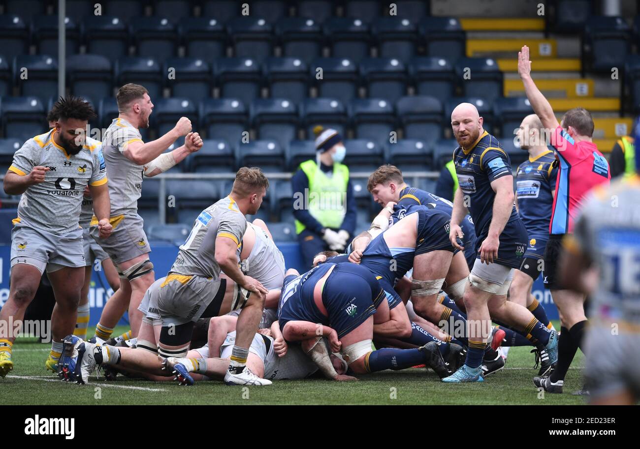 Sixways Stadium, Worcester, Worcestershire, UK. 14th Feb, 2021 ...