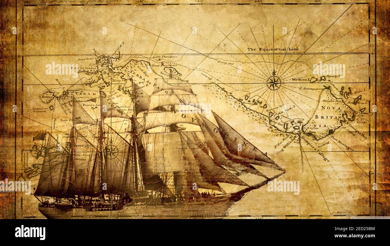 Beautiful vintage hand drawn map of World from old book. Can be used as ...