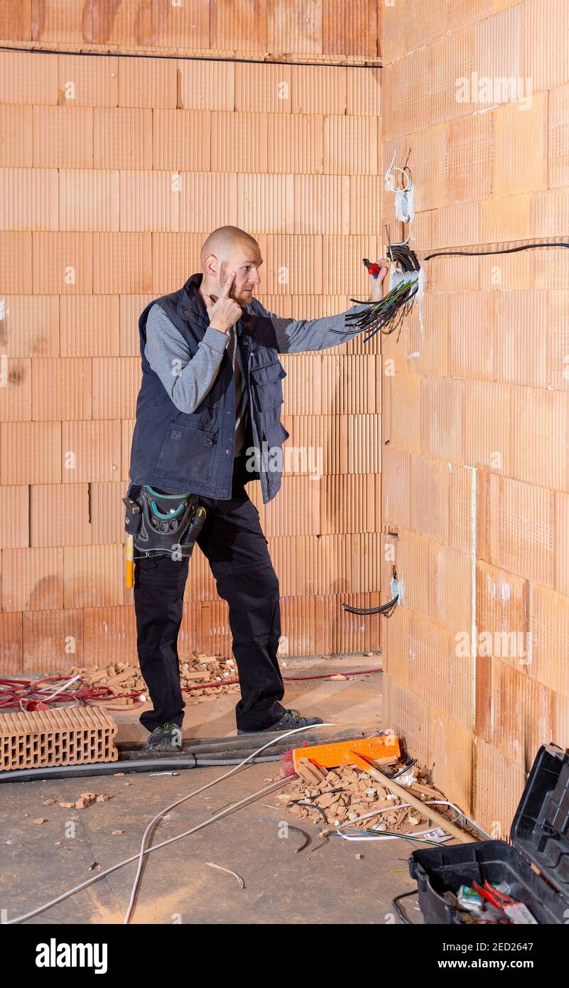 First house with electricity hi-res stock photography and images - Alamy