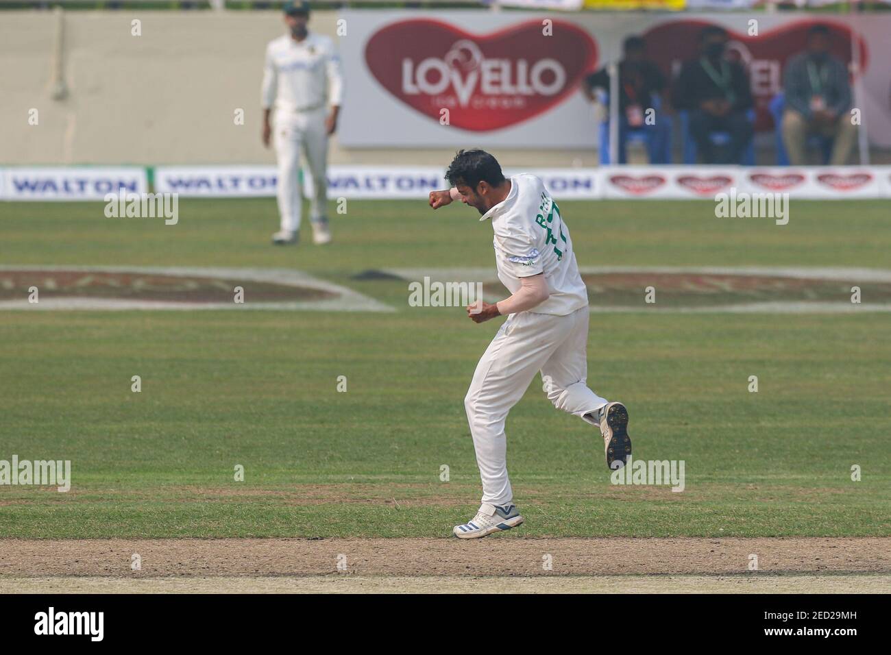 Bangladesh's Abu Jayed celebrates after the dismissal of West Indies ...