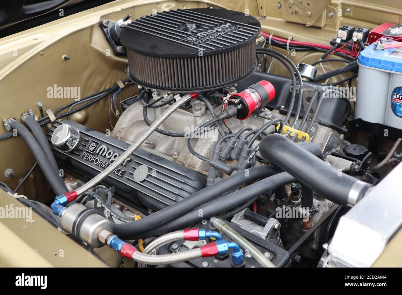 Mopar performance engine Stock Photo - Alamy