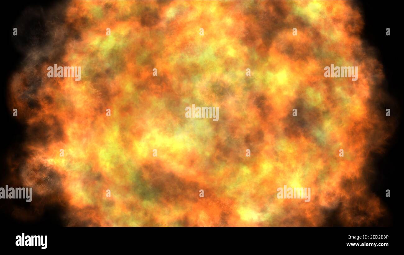fire flame explosion in space, abstract illustration Stock Photo - Alamy