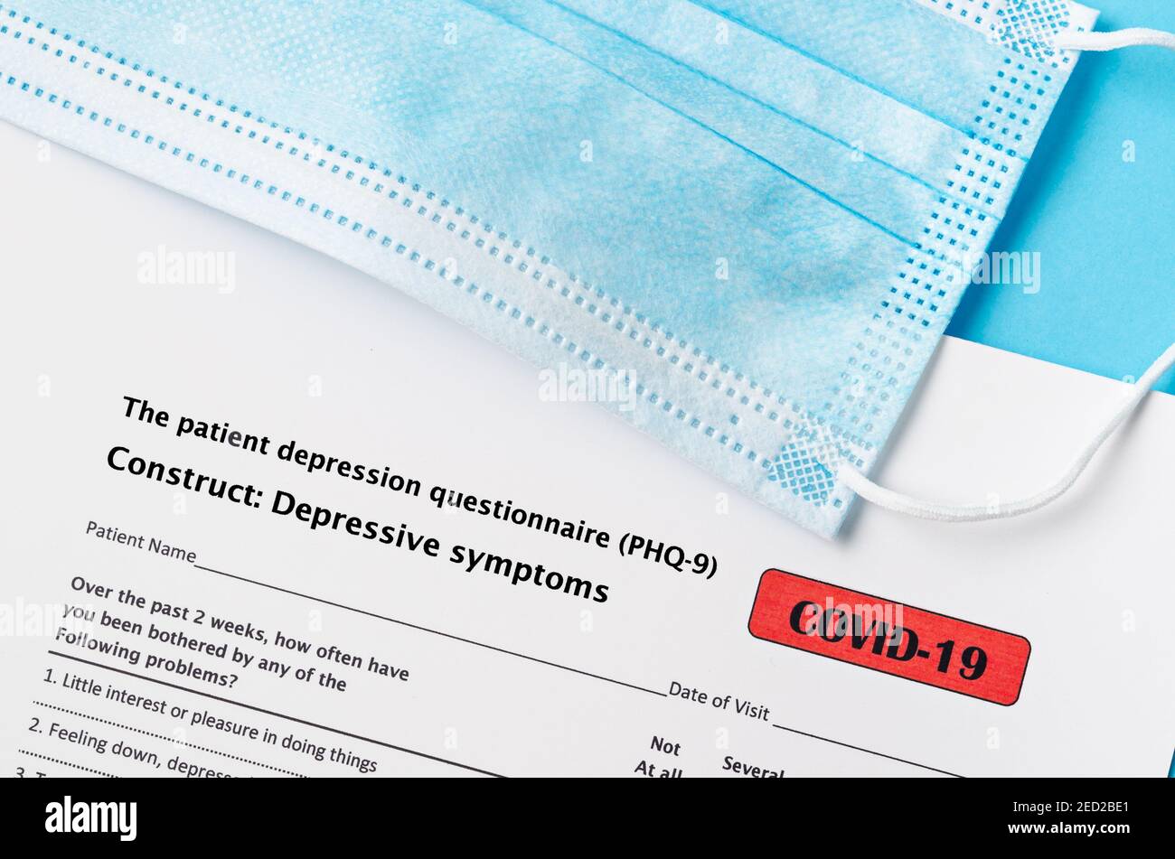 The patient depression questionnaire (PHQ-9) form for COVID-19 and ...