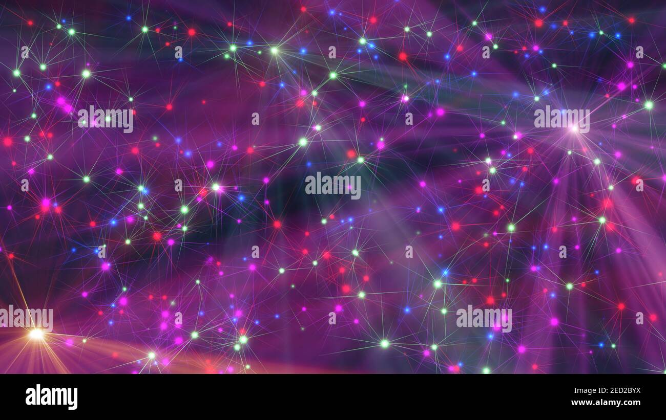 laser ray light neon rays illustration render Stock Photo - Alamy