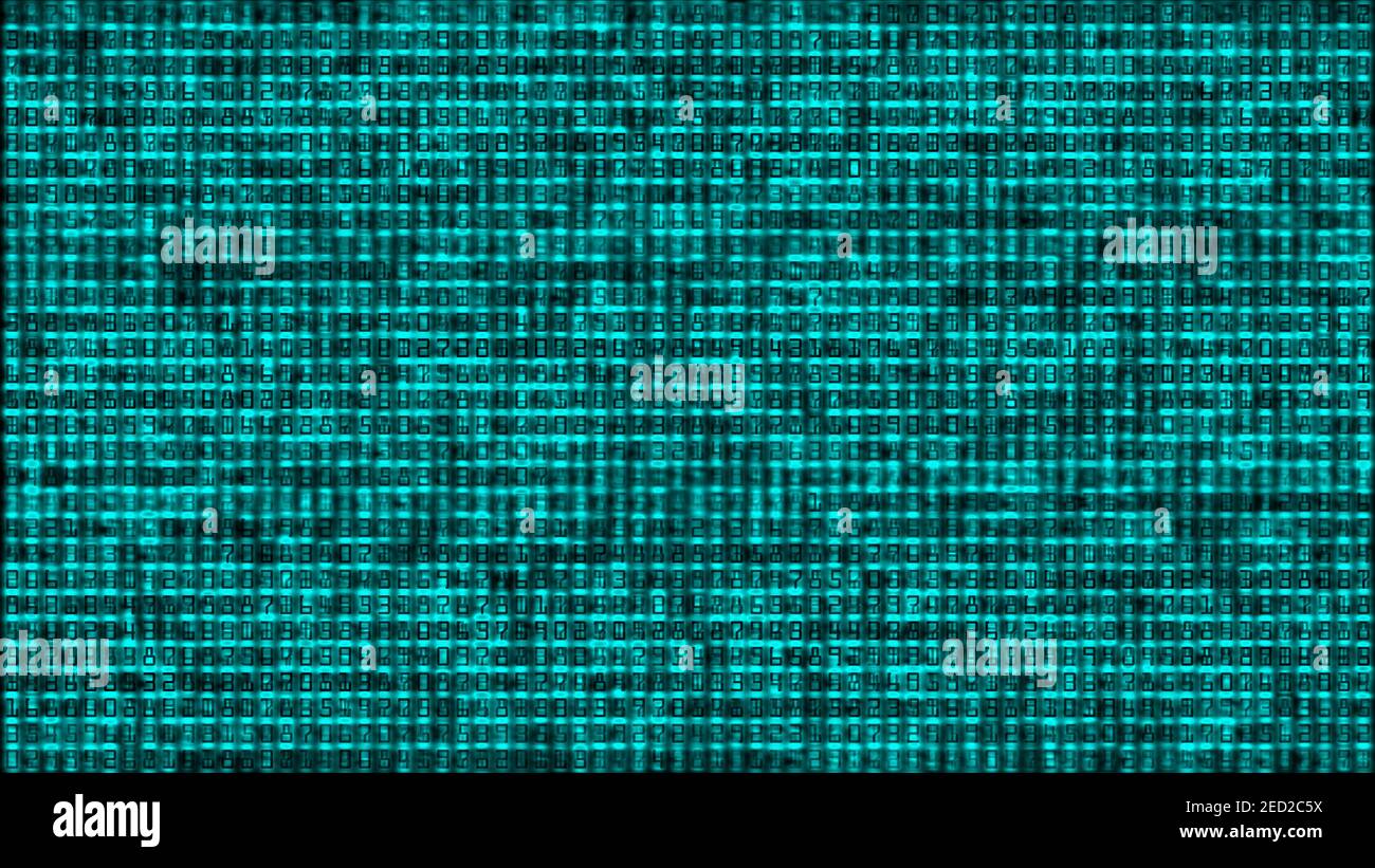 Abstract background, digital data matrix, illustration render Stock ...