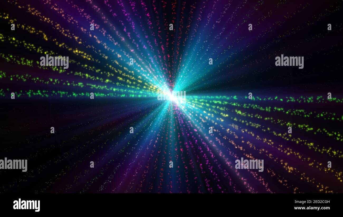 particle laser light color ray illustration render Stock Photo - Alamy