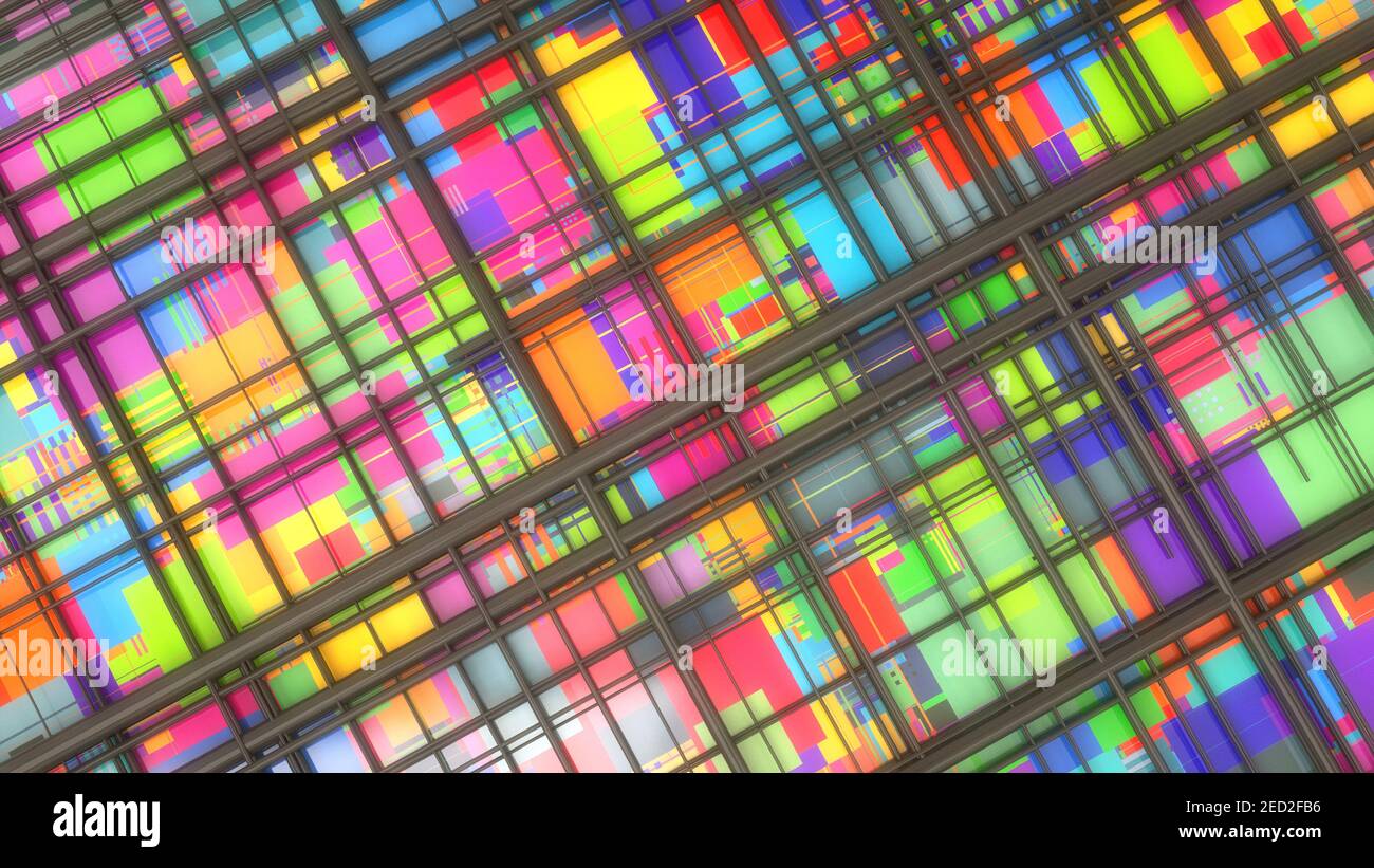 3d render. Abstract colorful background illustration Stock Photo - Alamy