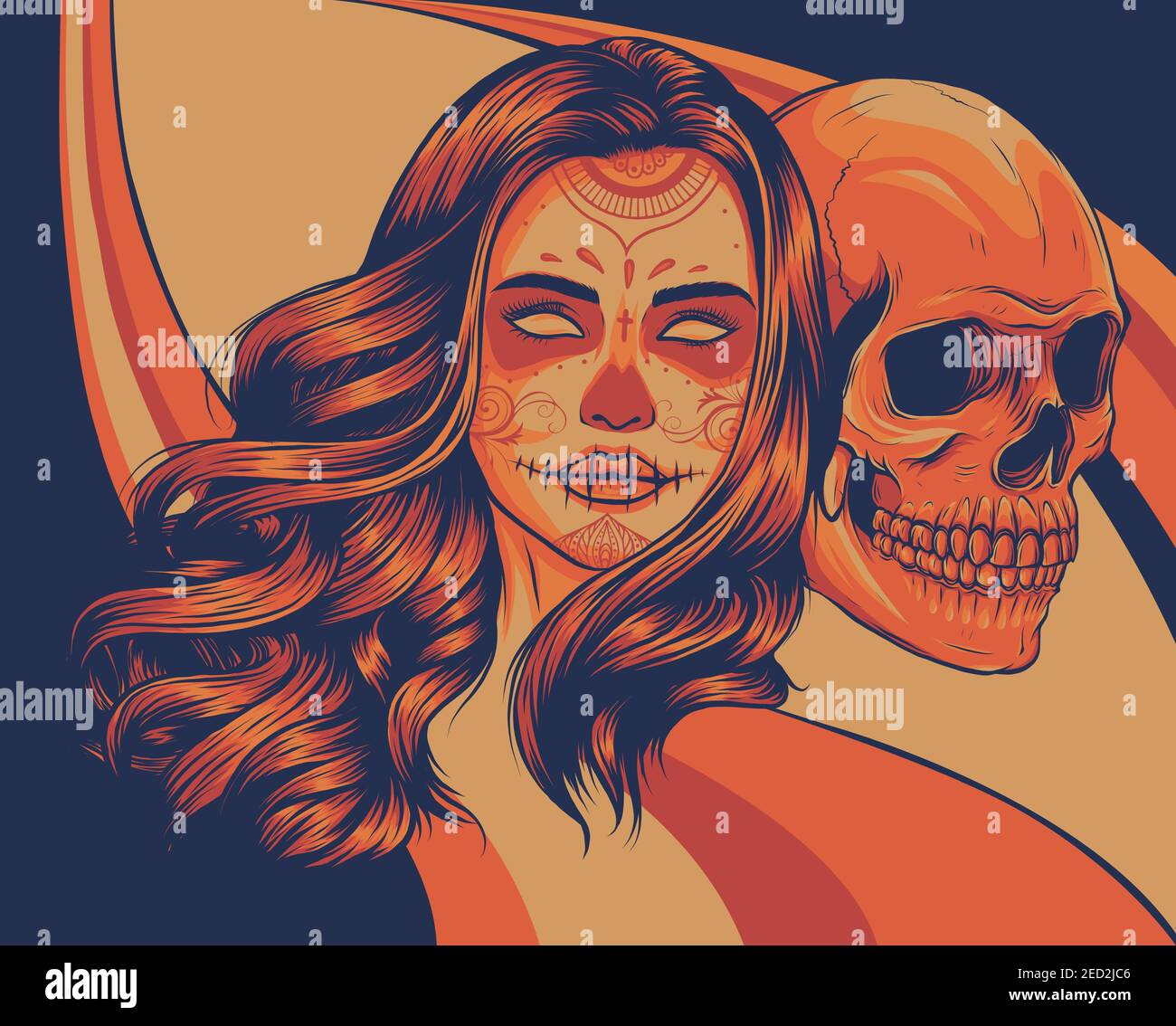 Mexican girl Stock Vector Images - Alamy