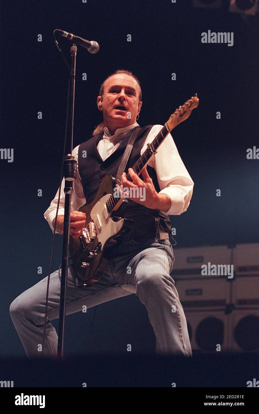 Status Quo in concert at Wembley Arena in London, UK. 23rd October 1999 ...