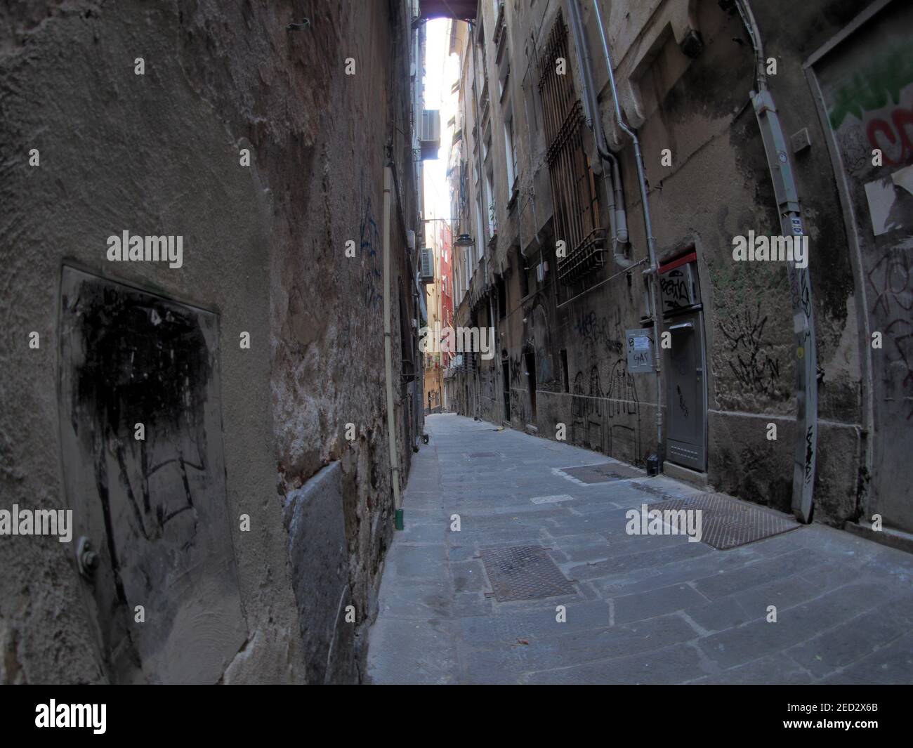 genoa historic palace and buildings in old town view Stock Photo - Alamy