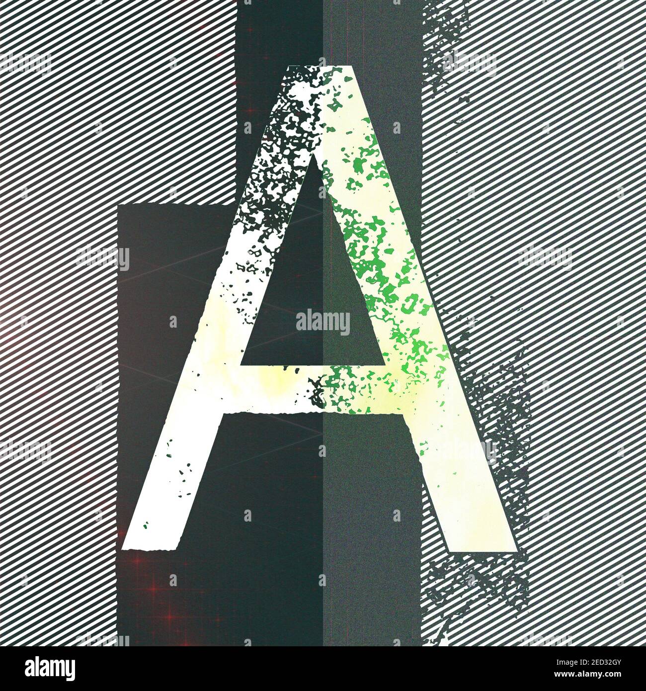 square graphic with the upper-case character A as capital letter Stock ...