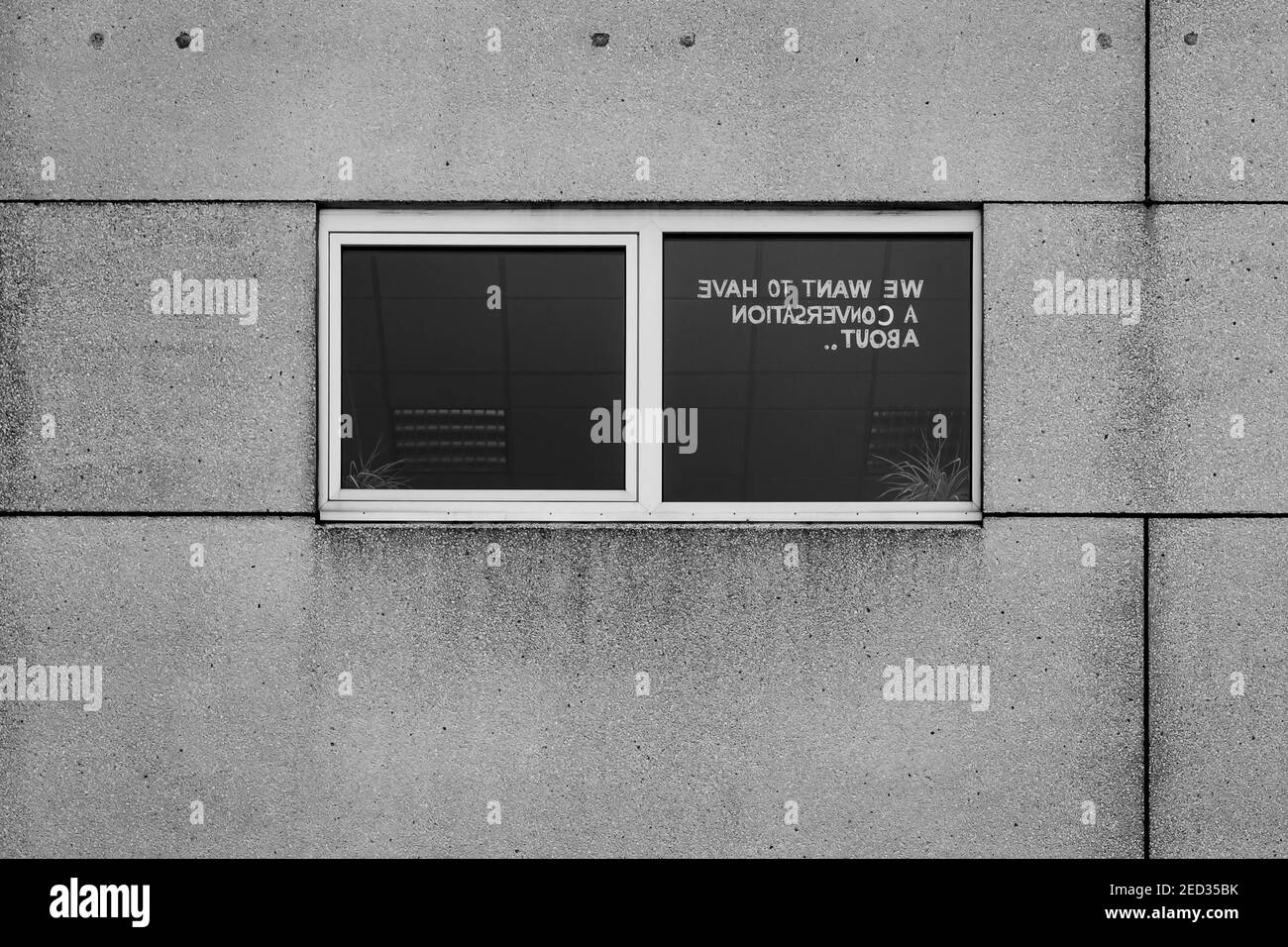 Conversation social interaction Black and White Stock Photos & Images ...