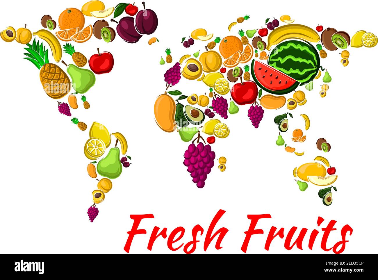 Kiwi fruit map Stock Vector Images - Alamy