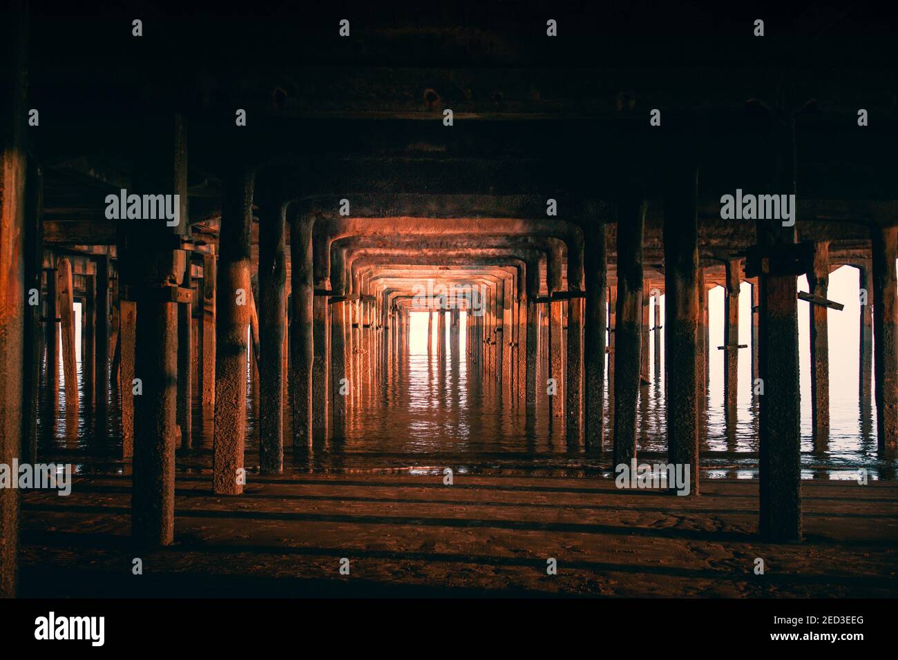 Under the Pier Stock Photo - Alamy