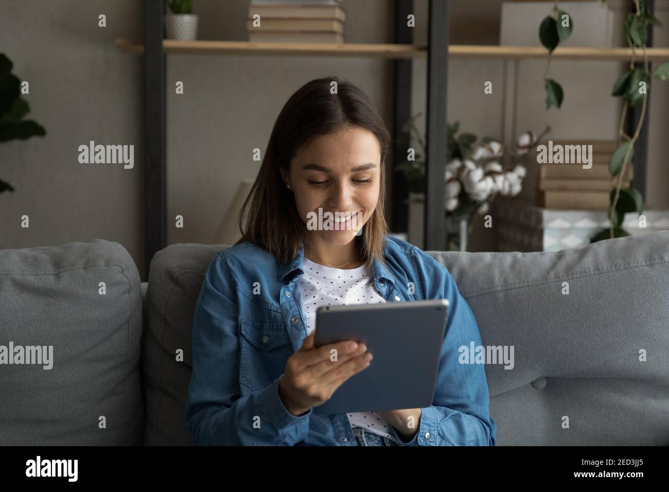Reading computer interested hi-res stock photography and images - Alamy