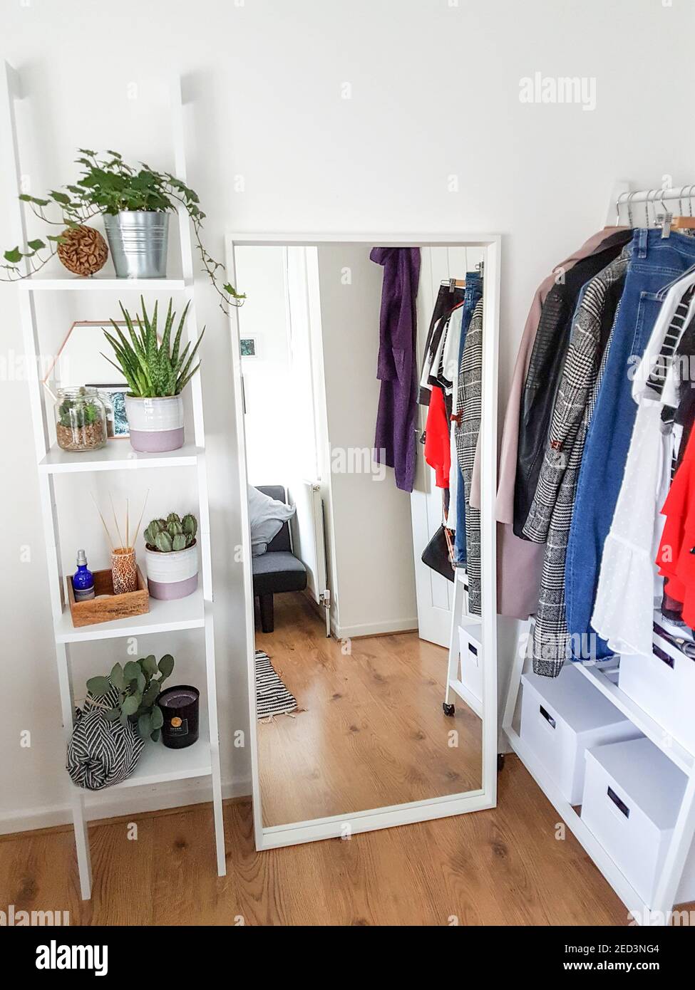 Small Scandinavian inspired study room, home office, interior design ...