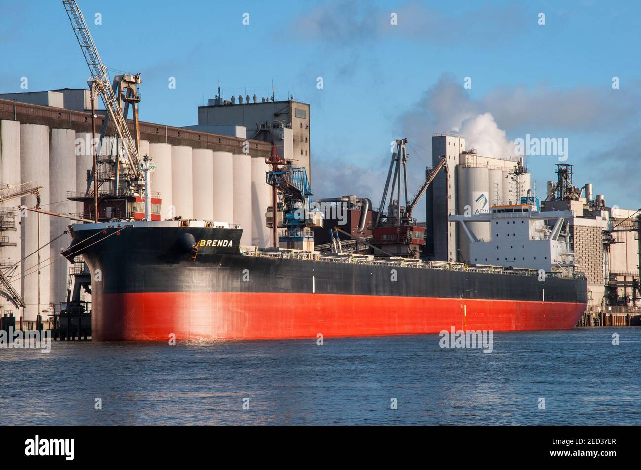 Hamburg Germany - December 16. 2017: Bulk carrier Brenda in port Stock ...