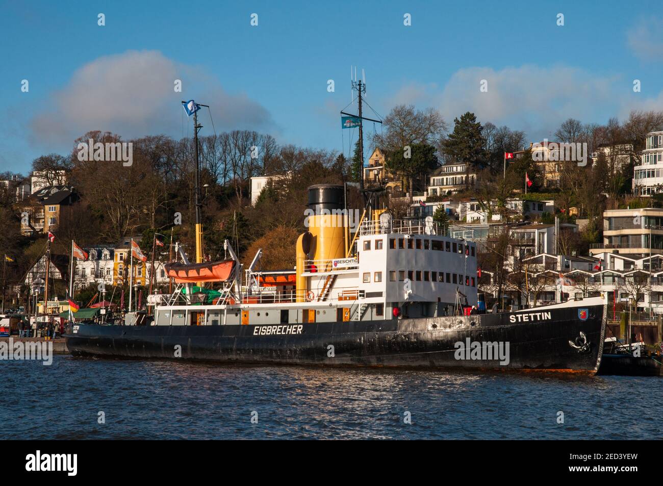 Hamburg Germany - December 16. 2017: German icebreaker Stettin, now a ...