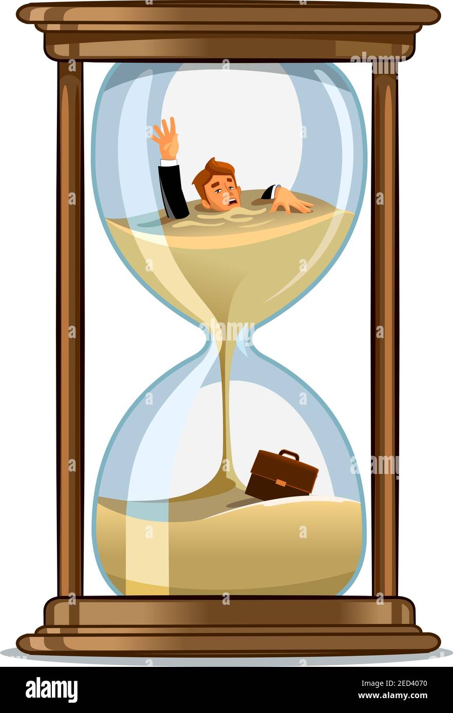 Sinking into sand Stock Vector Images - Alamy