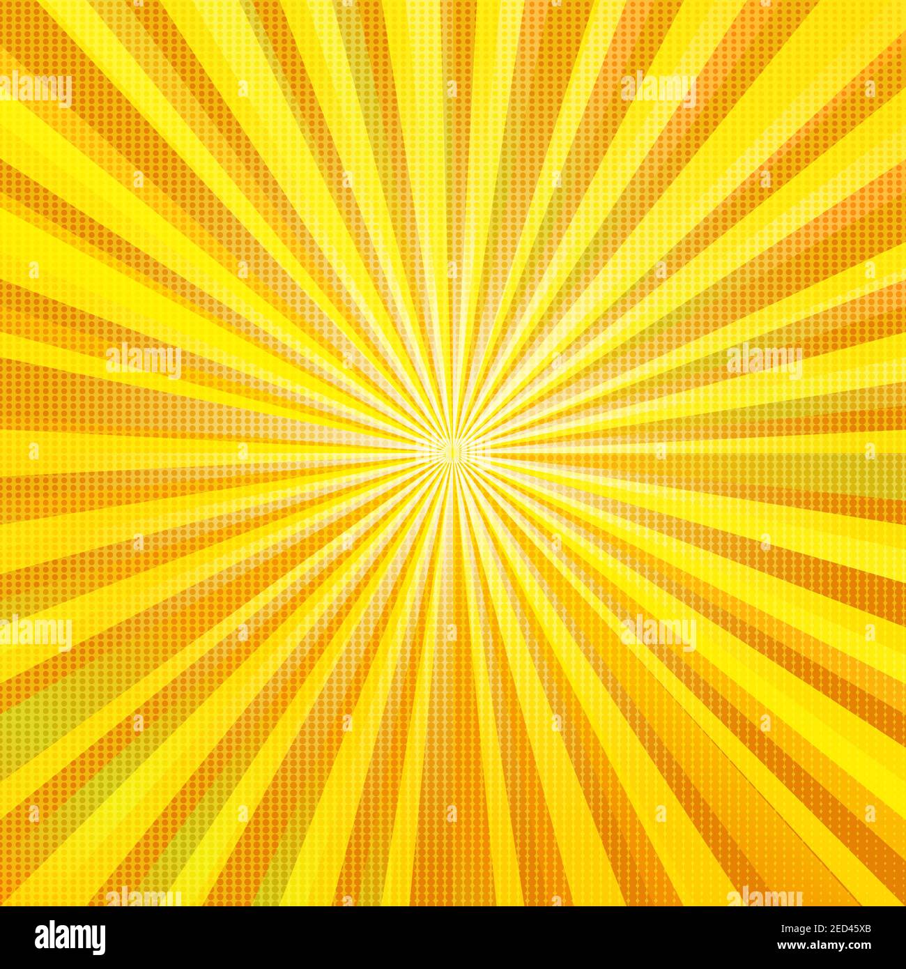 Pop art colorful comics book magazine cover. Striped yellow background ...