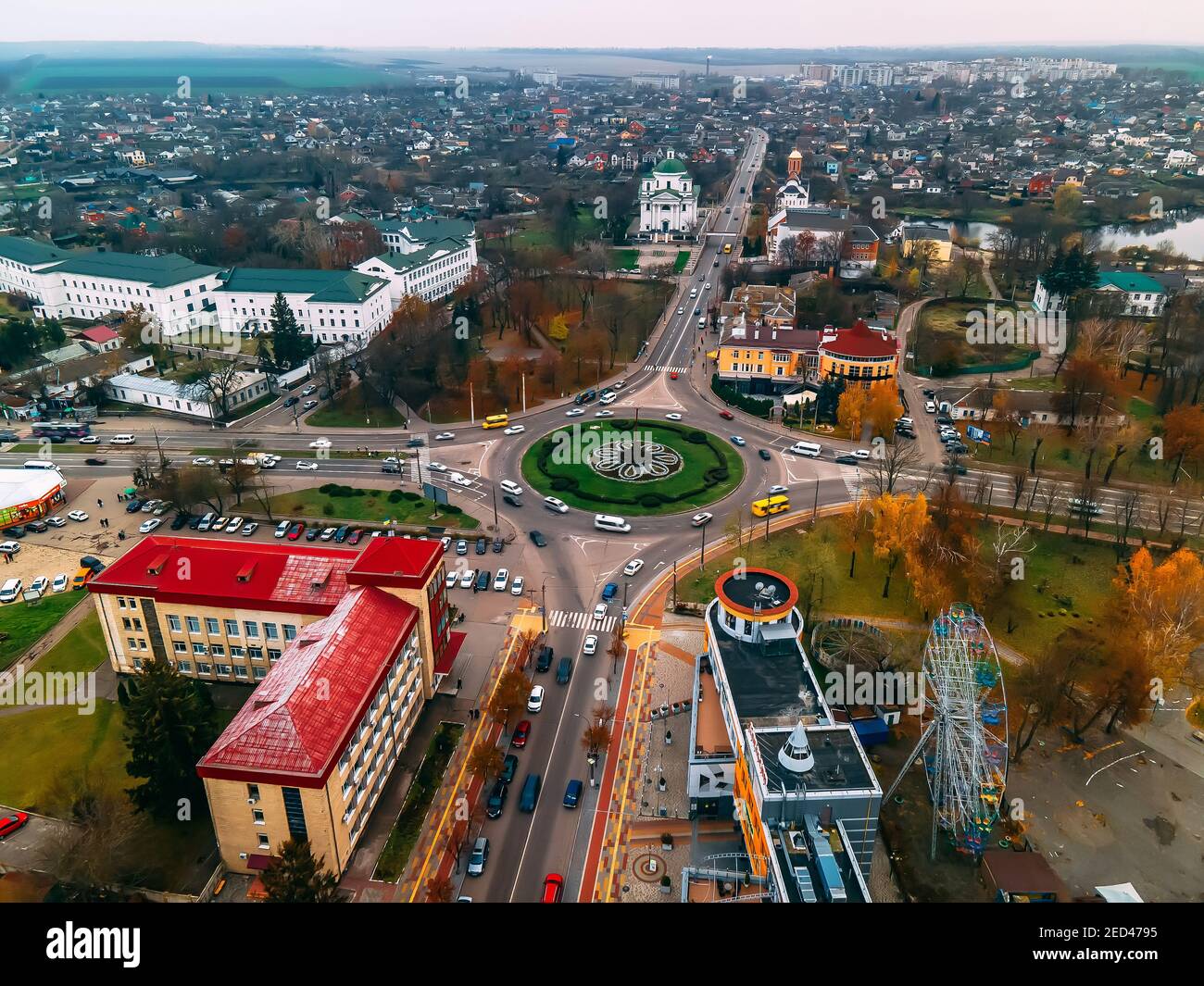 Truck in the roundabout hi-res stock photography and images - Alamy