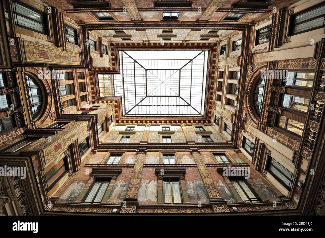 Italy, Rome, Piazza dell'Oratorio, Galleria Sciarra, Liberty style ...