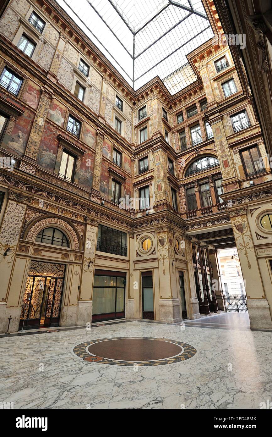 Italy, Rome, Piazza dell'Oratorio, Galleria Sciarra, Liberty style ...