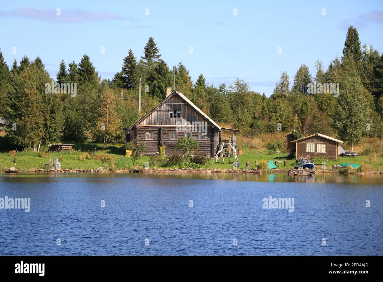 Remote Villages and Houses near Kizhi, Russia Stock Photo - Alamy