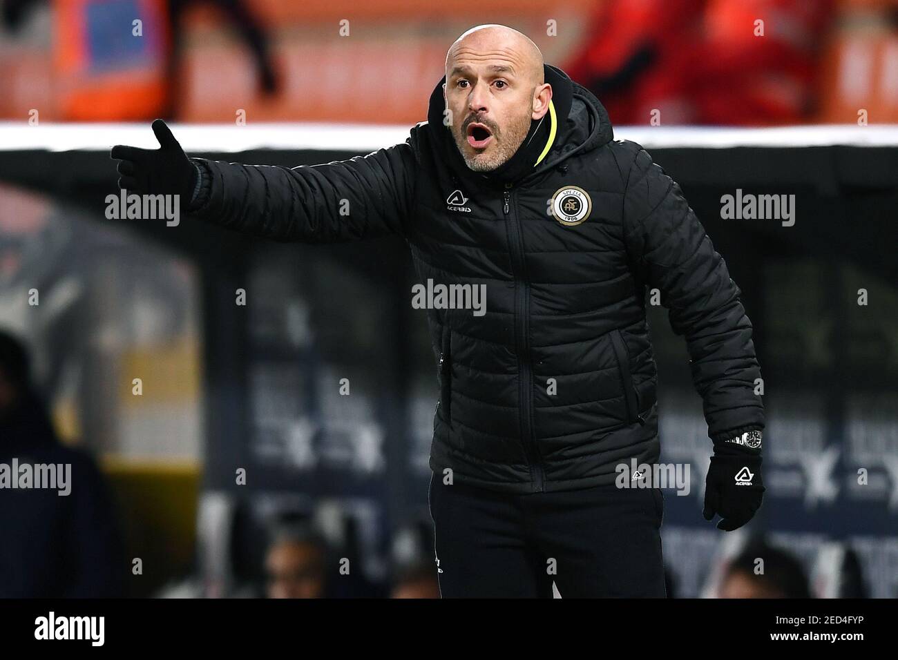 Martin coach of Spain reacts during the Serie A football match between ...